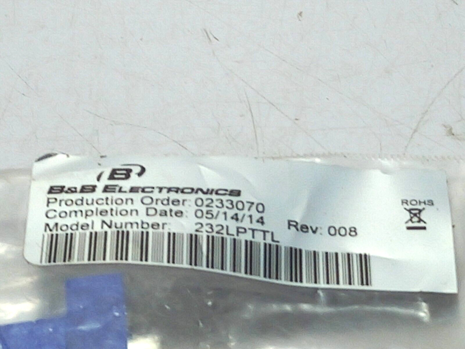 B & B 232LPTTL TTL Converter – S N Marine