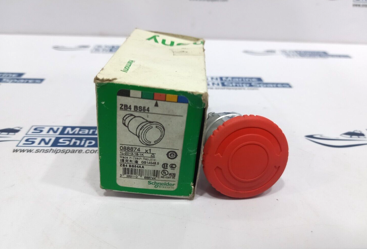 Schneider Electric ZB4 BS54 Emergency Red Push Button – S N Marine