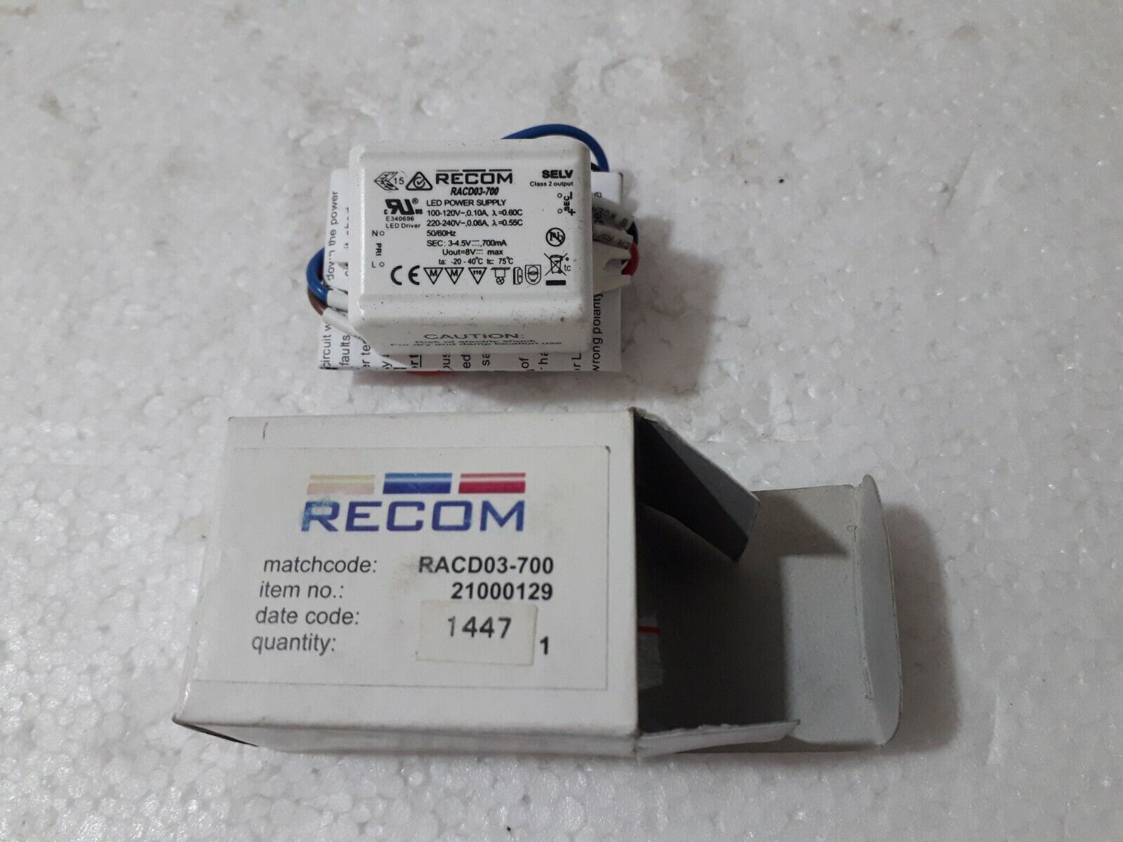 Recom RACD03-700 LED Power Supply LED Driver – S N Marine