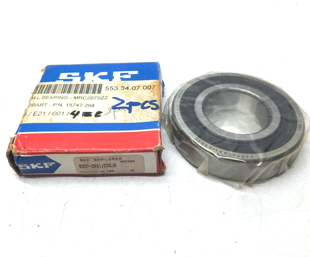 SKF 6207-2RS1/C3GJN Ball Bearing – S N Marine