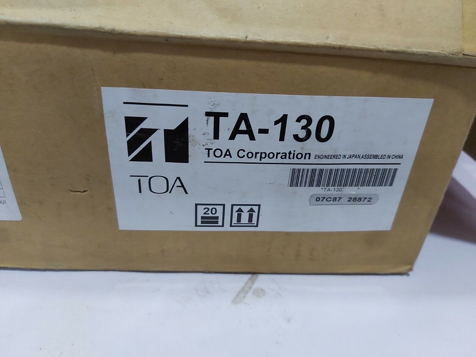 TOA TA-130 AMPLIFIER 100V 30W TA130 – S N Marine