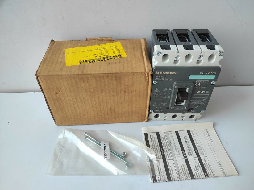 Siemens 3VL1703-1DD33-0AA0 Circuit Breaker 32A VL 160X Ii 300A Uimp 8k ...