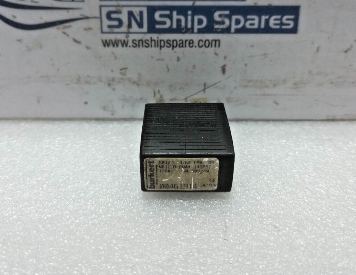 Burkert 6012-C-3/64 Coil For Solenoid Valve Pmax 145Psi 120V – S N Marine
