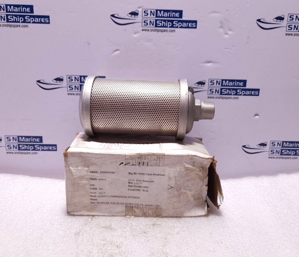 Allied Witan 44AW56 Atomuffler Model 07 44AW56M07 Radial Flow Muffler ...