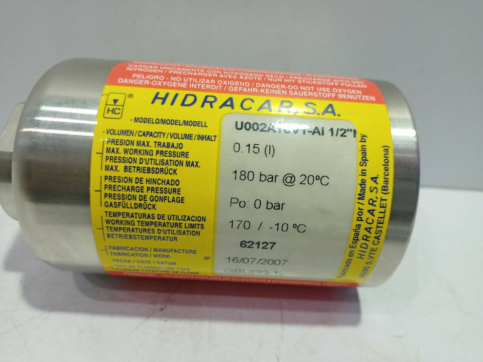 Hidracar U002A18V1-AI ½”NPT Pulsation Damper – S N Marine