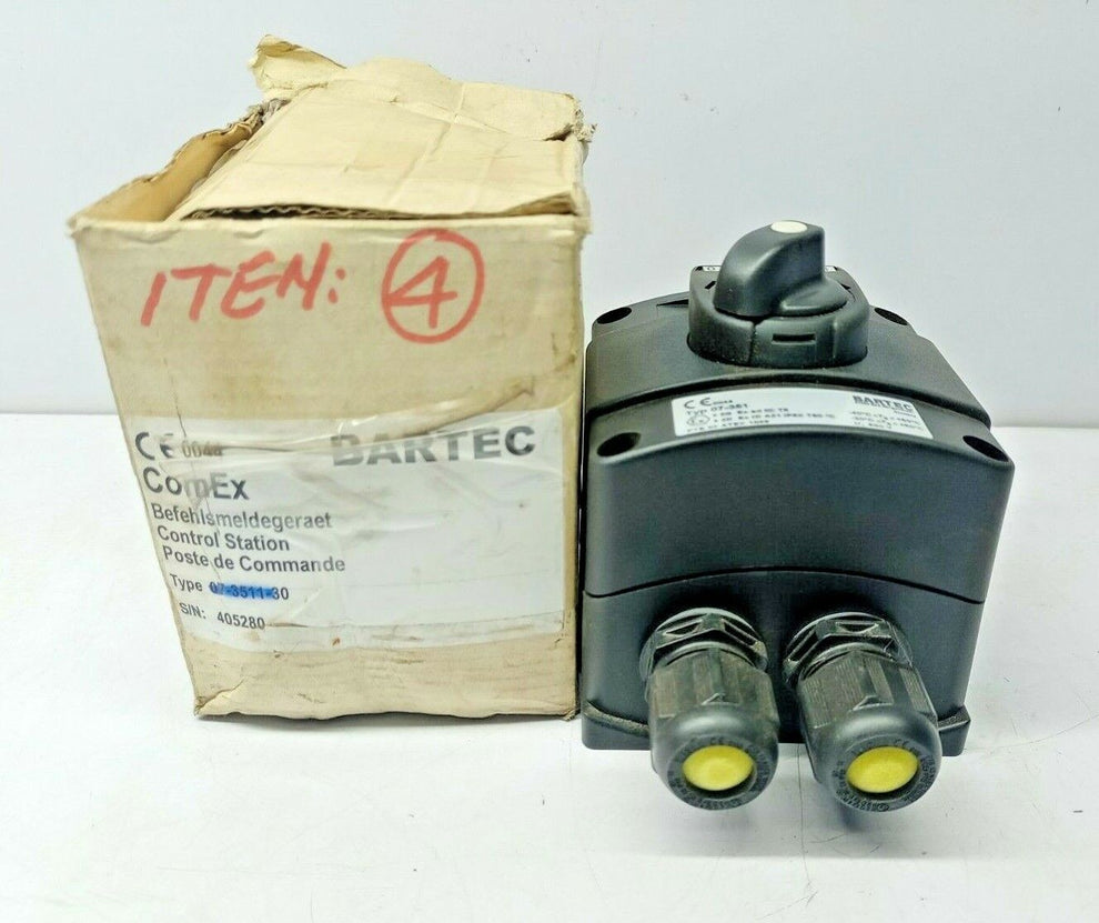 Bartec 07-3511-30 Control Station Emergency Push Button ComEx 07-351 ...