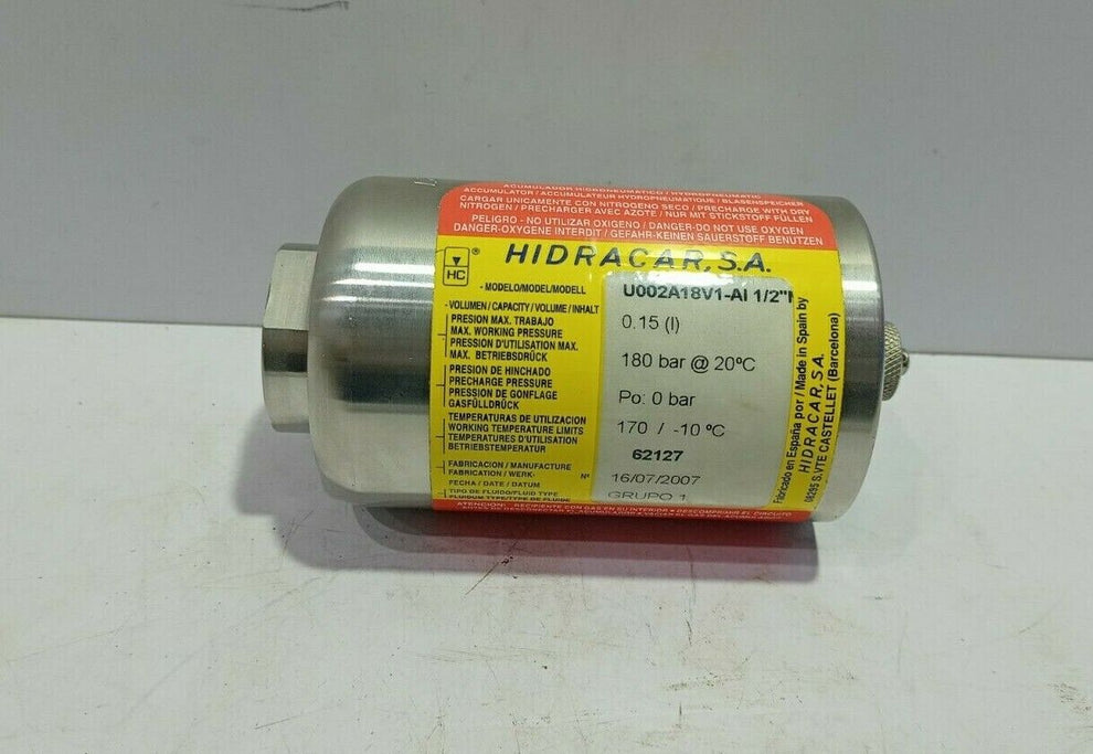 Hidracar U002A18V1-AI ½”NPT Pulsation Damper – S N Marine