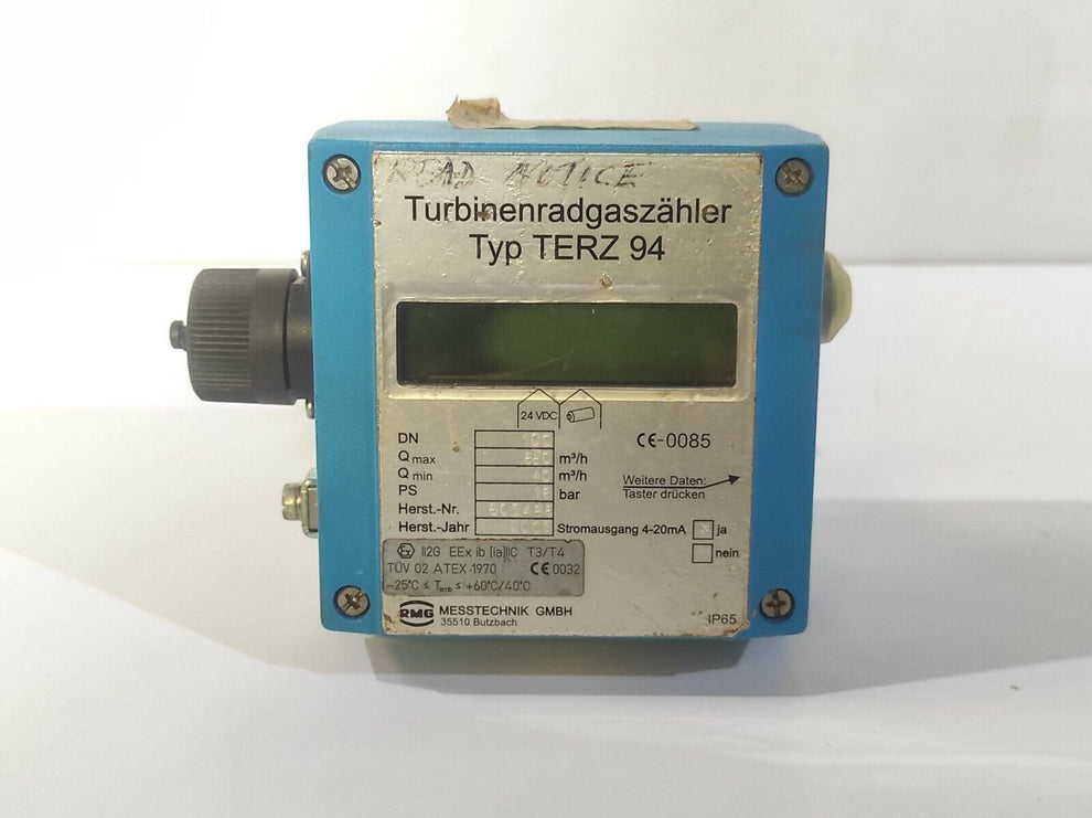RMG TERZ 94 Turbine Wheel Gas Meter DN 100 – S N Marine