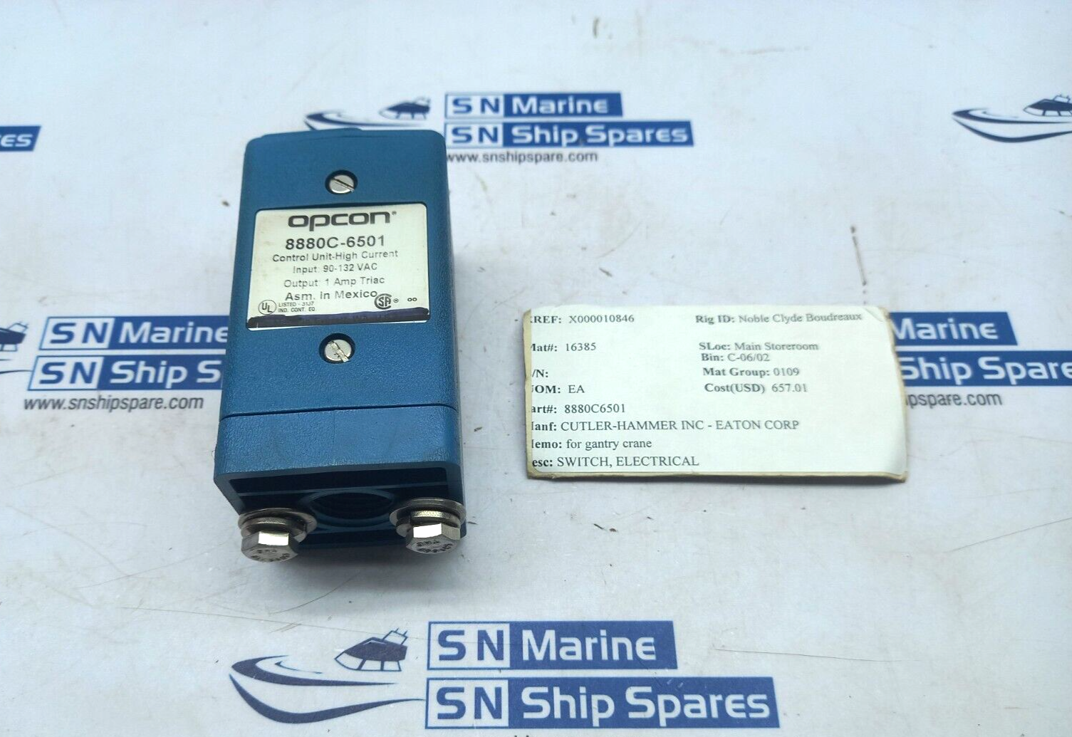 Opcon 8880C-6501 Electrical Switch 90-132Vac 1Amp Cutler-Hammer – S N ...