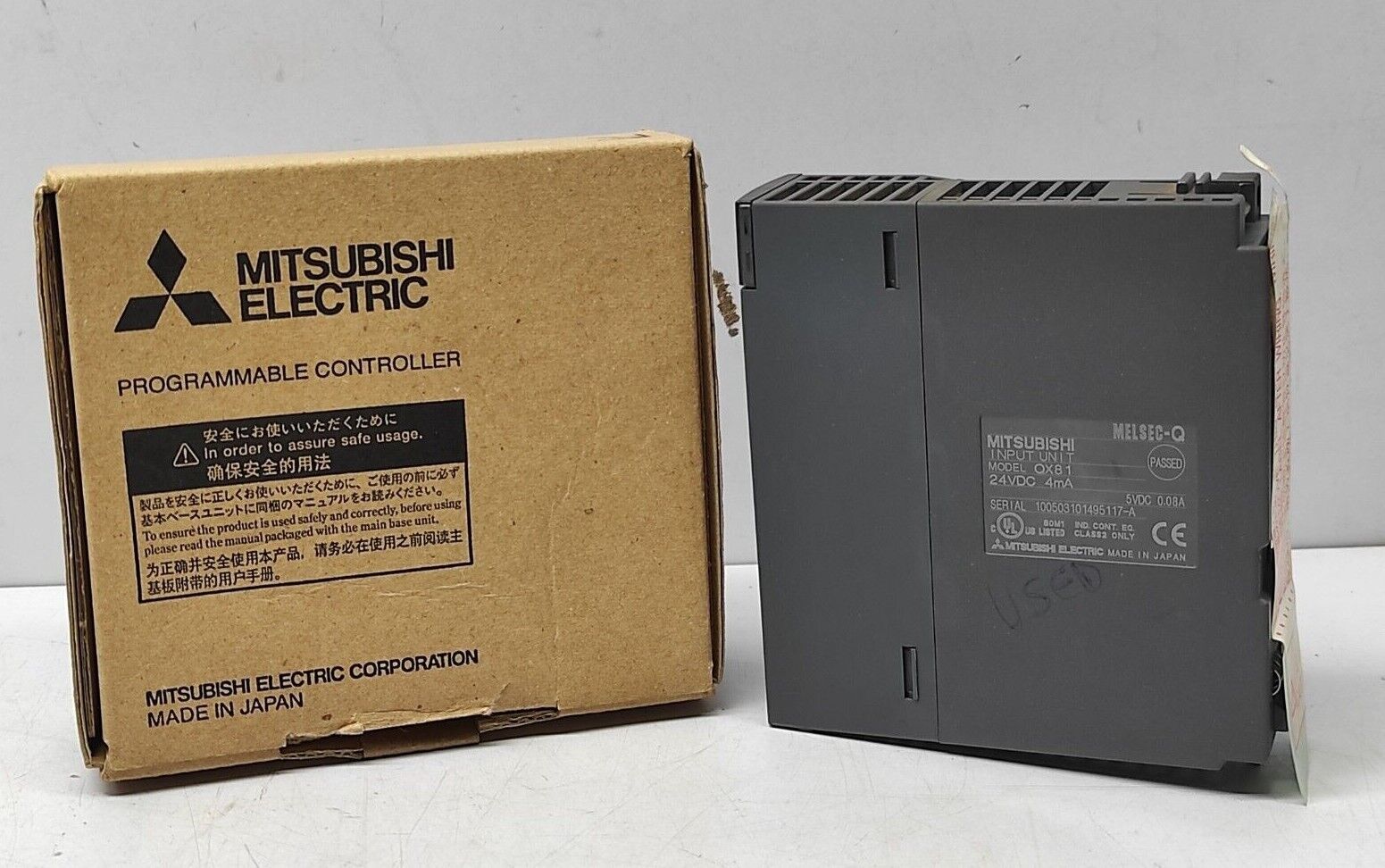 Mitsubishi MELSEC-Q QX81 Input Unit 24VDC 4mA 5VDC 0.08A – S N Marine