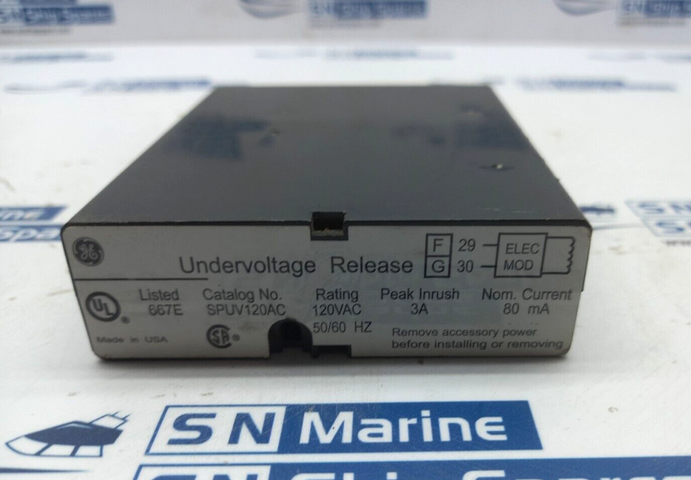 General Electric SPUV120AC Undervoltage Release 120Vac 50/60Hz – S N Marine