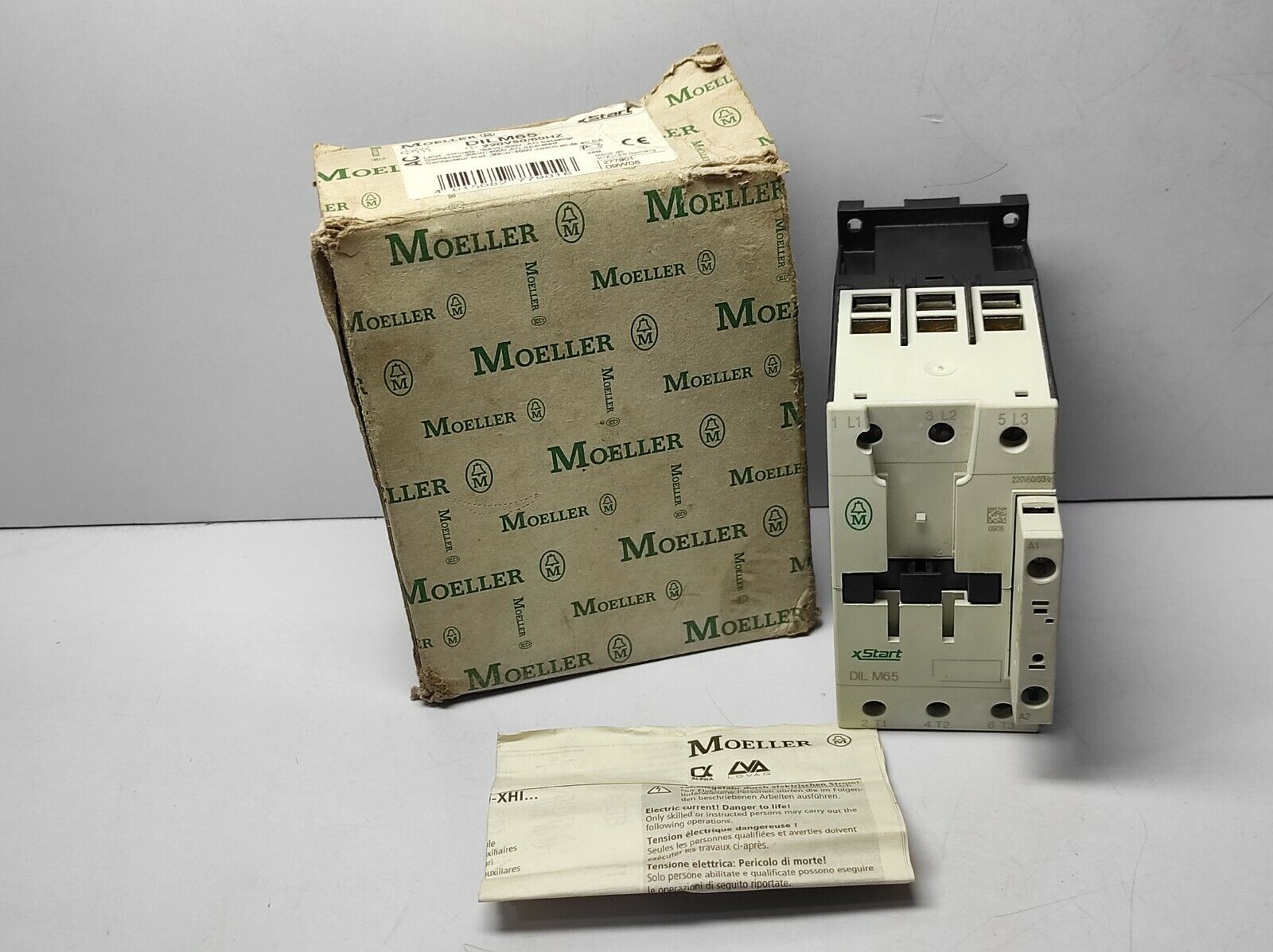 Moeller DILM65 Contactor 30kW 400V AC-Operated 220V 50/60Hz xStart – S ...