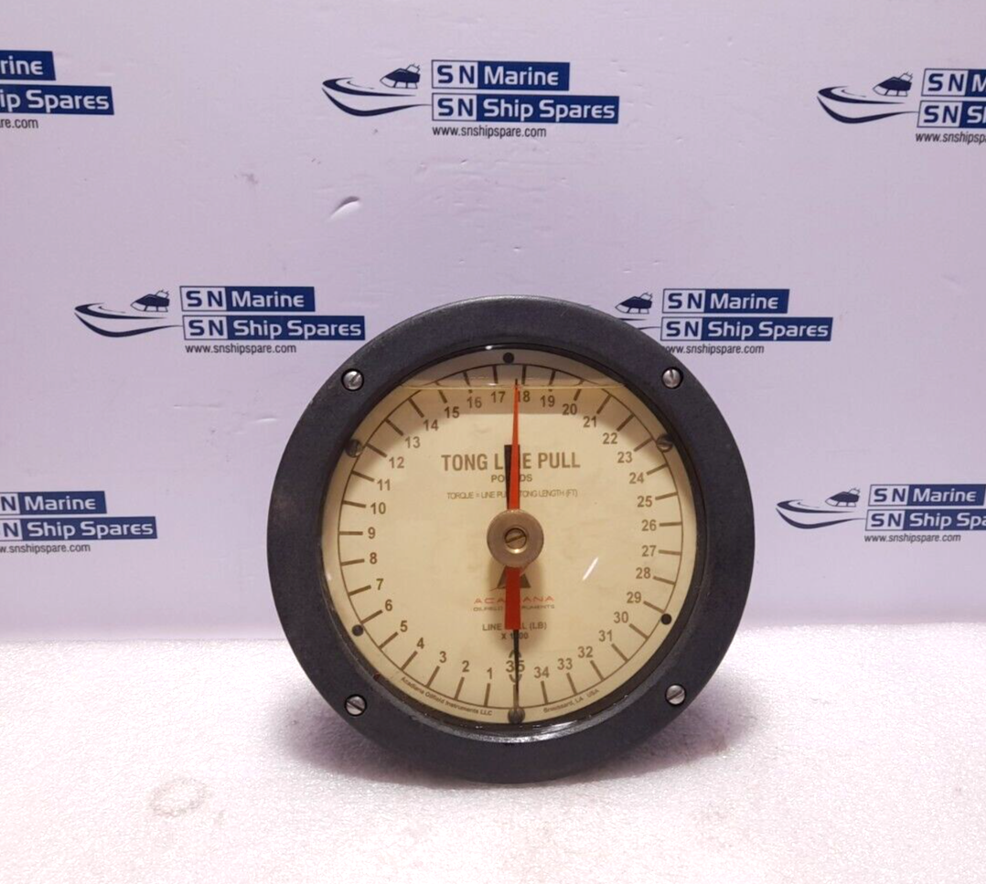 Acadiana Oilfield Instruments 77P-35000 Tong Line Pull Pounds 1 To 35 ...