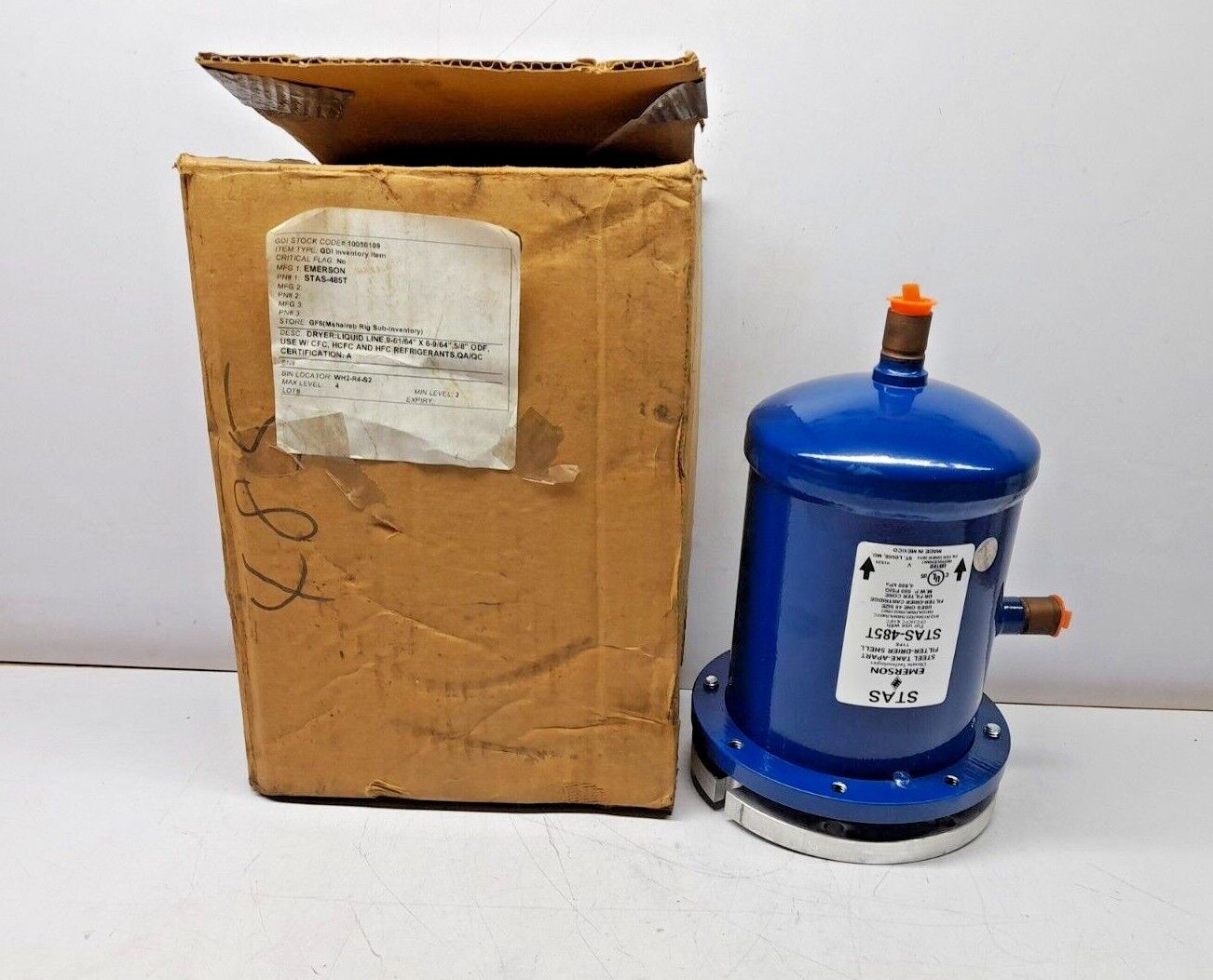 Emerson STAS-485T Steel Take Apart Filter Drier Shell STAS 048 5 T 5/8 ...