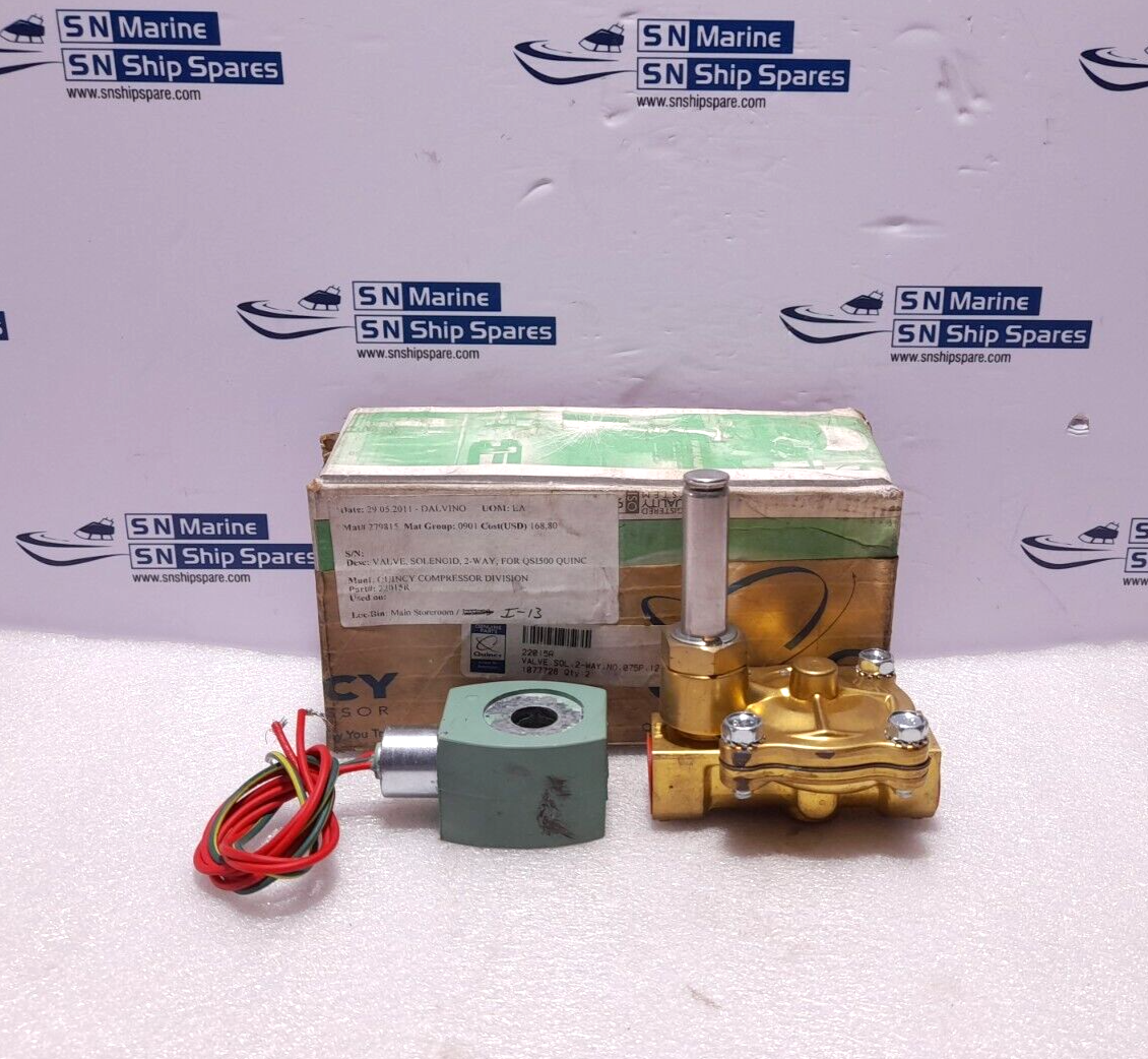 Quincy 22015R Solenoid Valve 2 Way – S N Marine