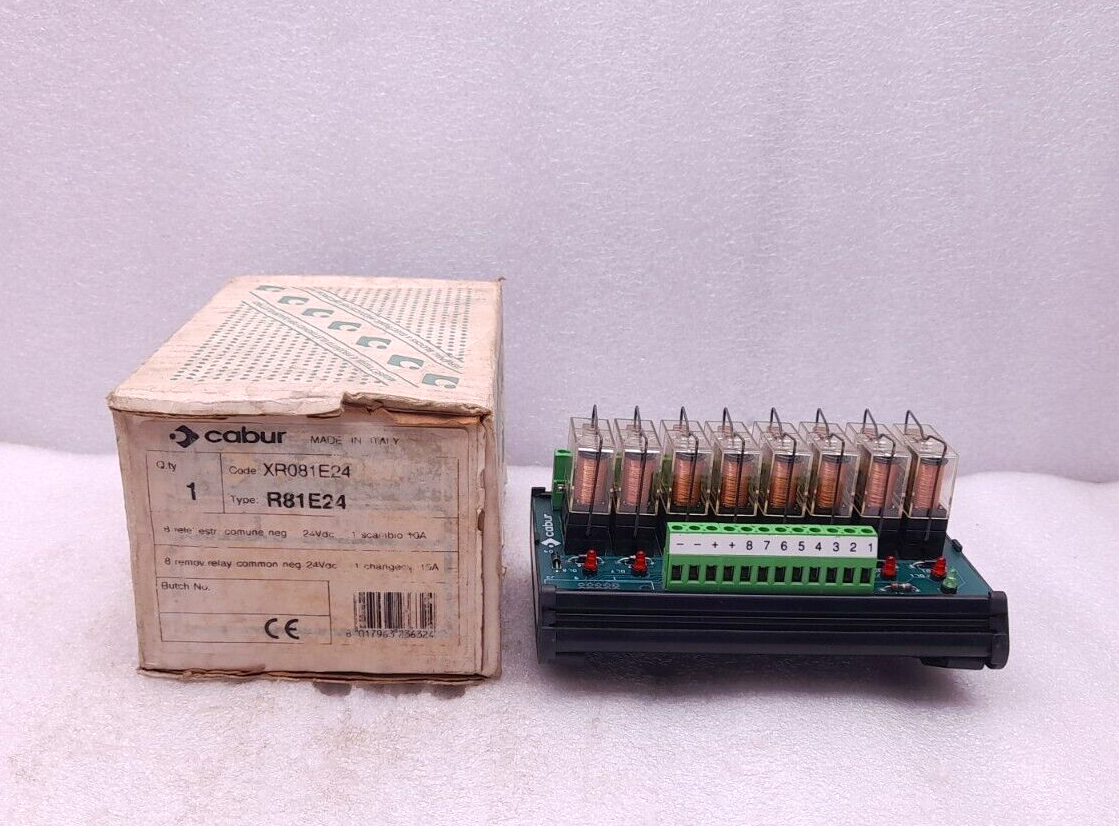 Cabur XR081E24 Relay Interface Module 8Channel 24Vdc 250Vac – S N Marine