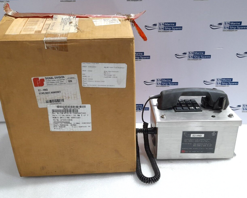 Federal Signal E2-HND Echo Div2 Handset E2HND Telephone Instruments Di ...