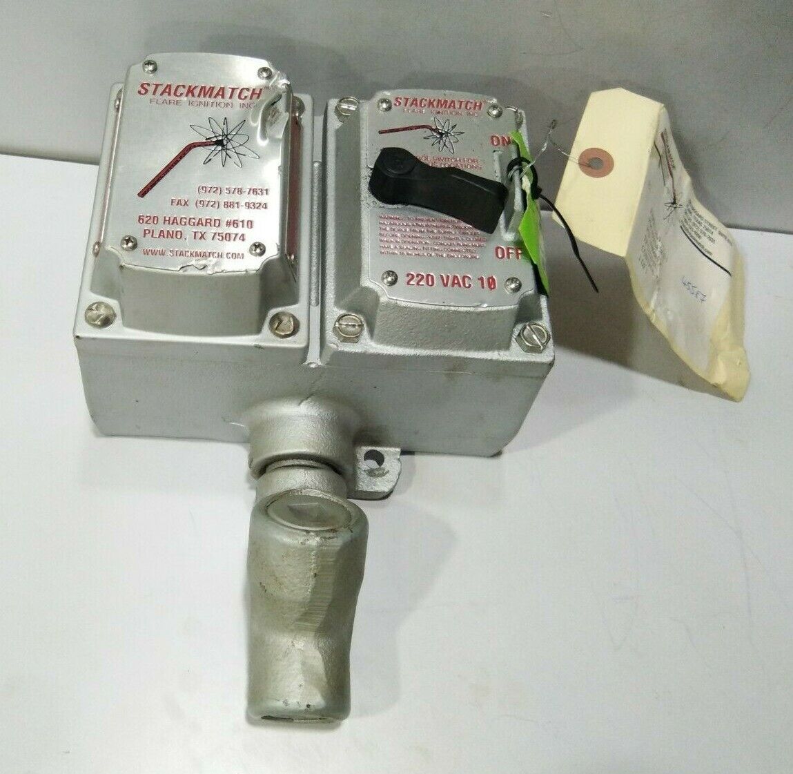 STACKMATCH EDSKBA CONTROL PANEL 220VOLT HPT ROD PILOT & IGNITER PUSH B ...