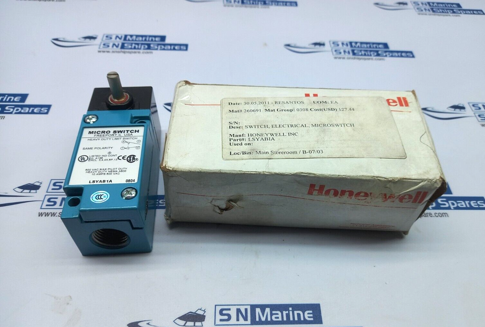 Honeywell LSYAB1A Heavy Duty Limit Switch 600Vac 10AMPS – S N Marine