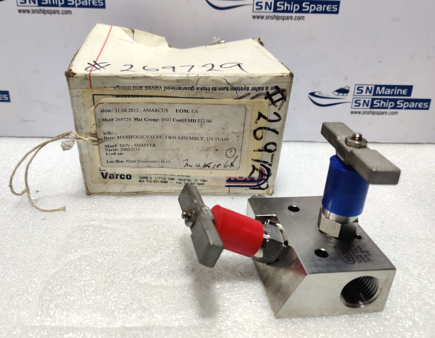 Hoke Valves 823211F8YL Two Assembly Manifold Valve NOV 20002331 – S N ...