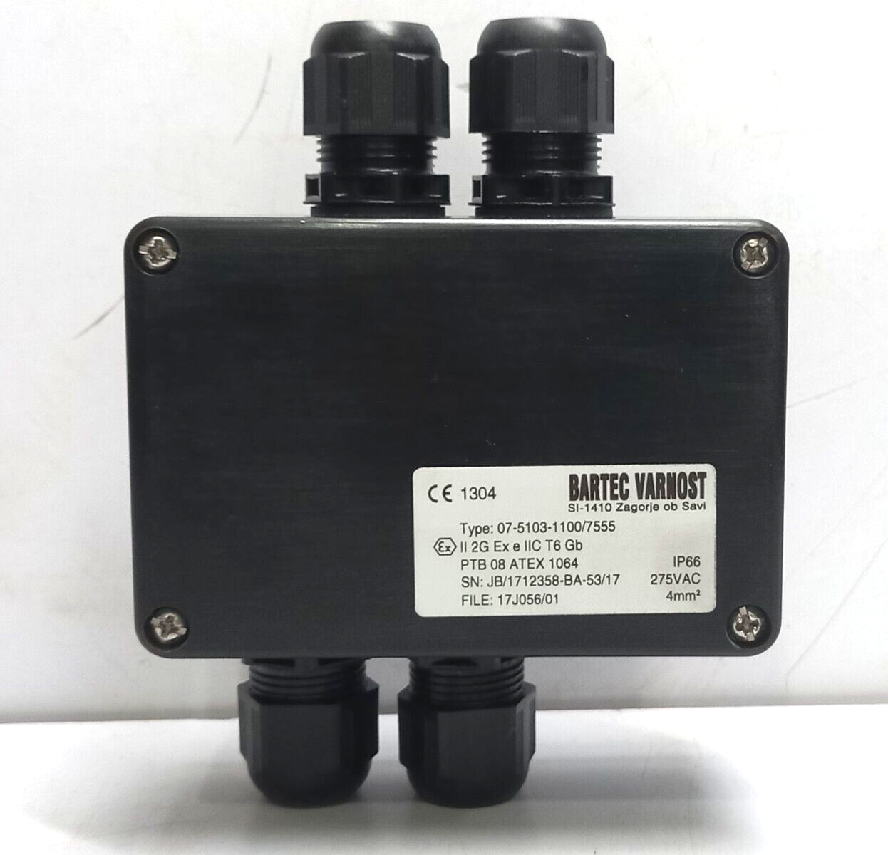 Bartec 07-5103-1100/7555 Polyester Distribution Box IP66 275VAC – S N ...