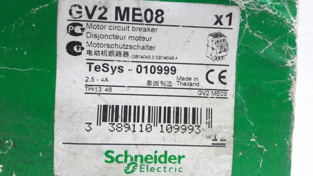 Schneider GV2 ME08 Motor Circuit Breaker GV2ME08 – S N Marine
