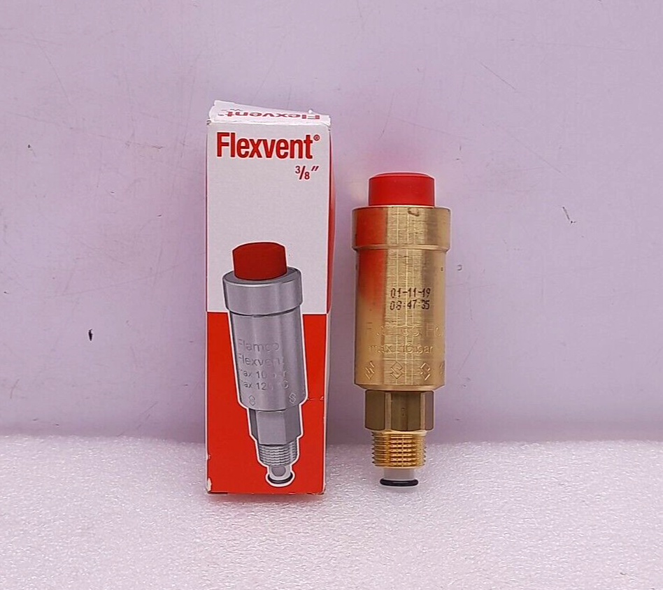 Flamco Flexvent 27750 Automatic Air Vent 3/8” Max 10 Bar - 120 C – S N ...