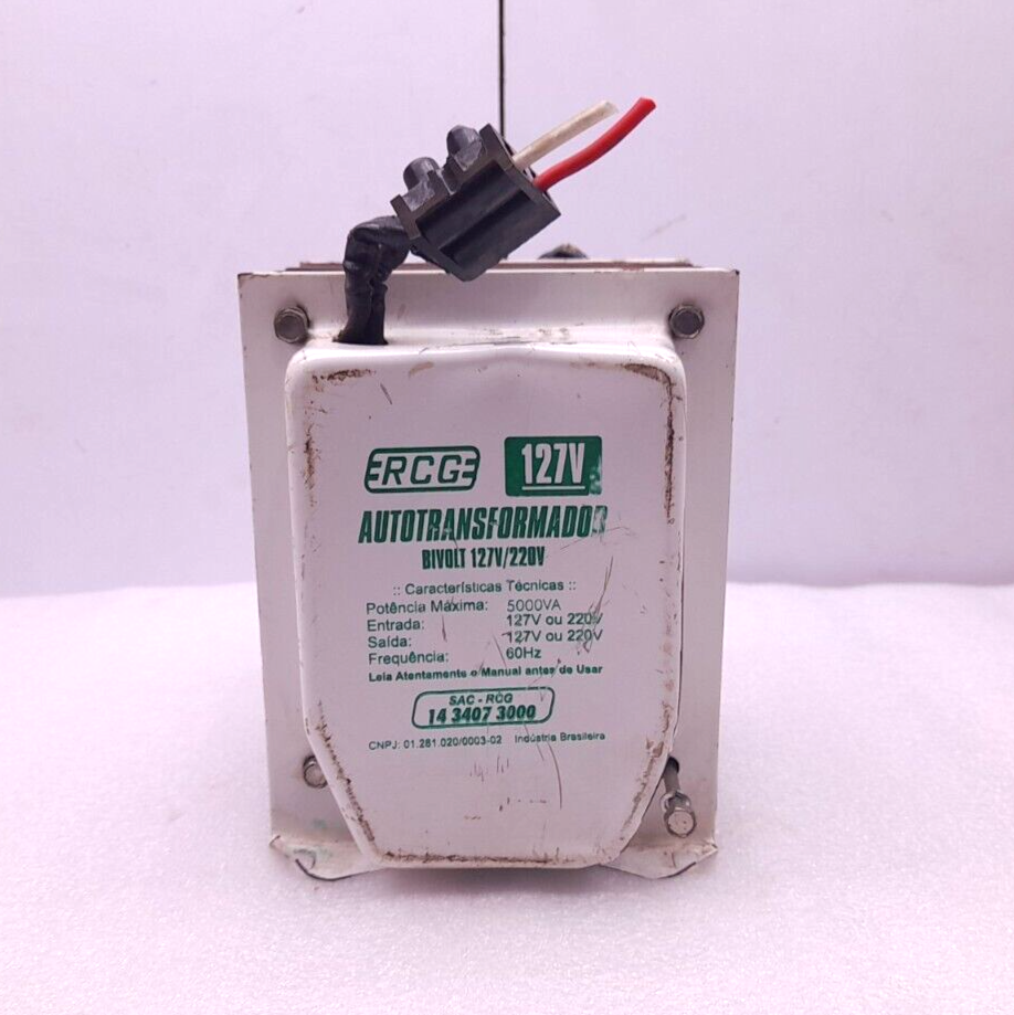 RCG 127V Autotransformador Bivolt 127V/220V Max 5000VA 127V or 220V 60 ...