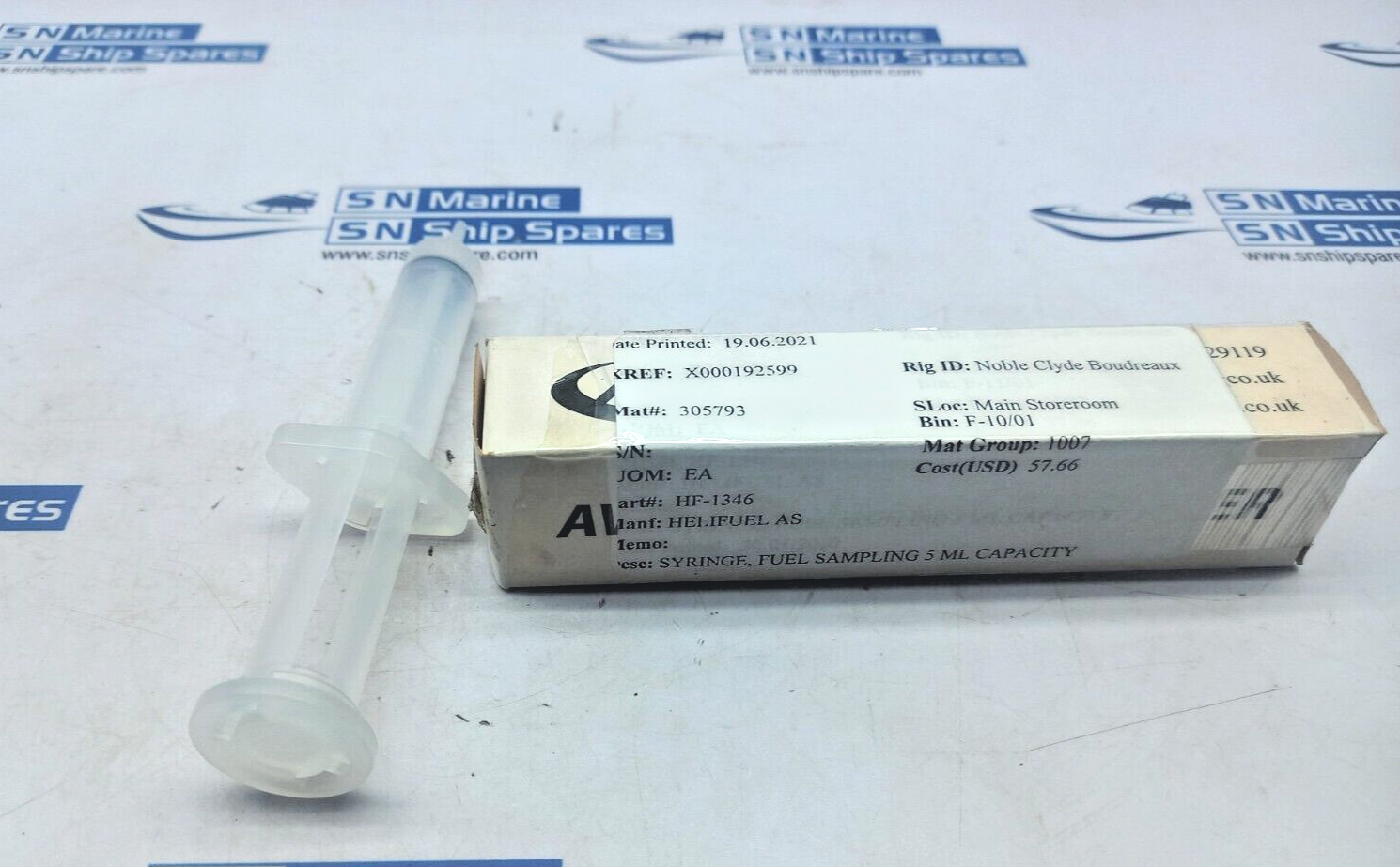 Helifuel HF-1346 Fuel Sampling Syringe 5ML Capacity 4PCs In Lot – S N ...