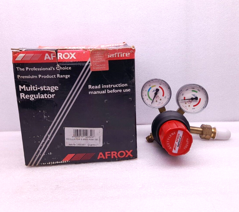 Afrox Saffire S 8500 AGM 150 Multi Stage Regulator Series 8500 Acetyle ...