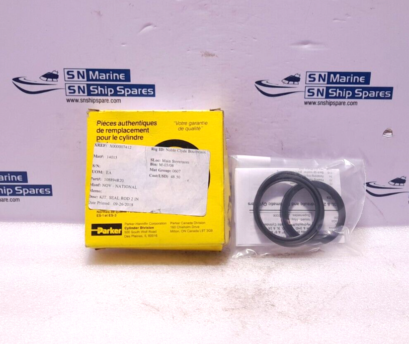 Parker RK2HLTS201 2 Tuff Seal 2H-3L-VH Kit NOV 108894R20 Seal Rod Kit ...