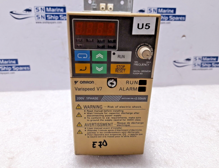 Omron CIMR-V7AZB0P4 Varispeed V7 Digital Inverter 200-240V 50/60Hz Yas ...