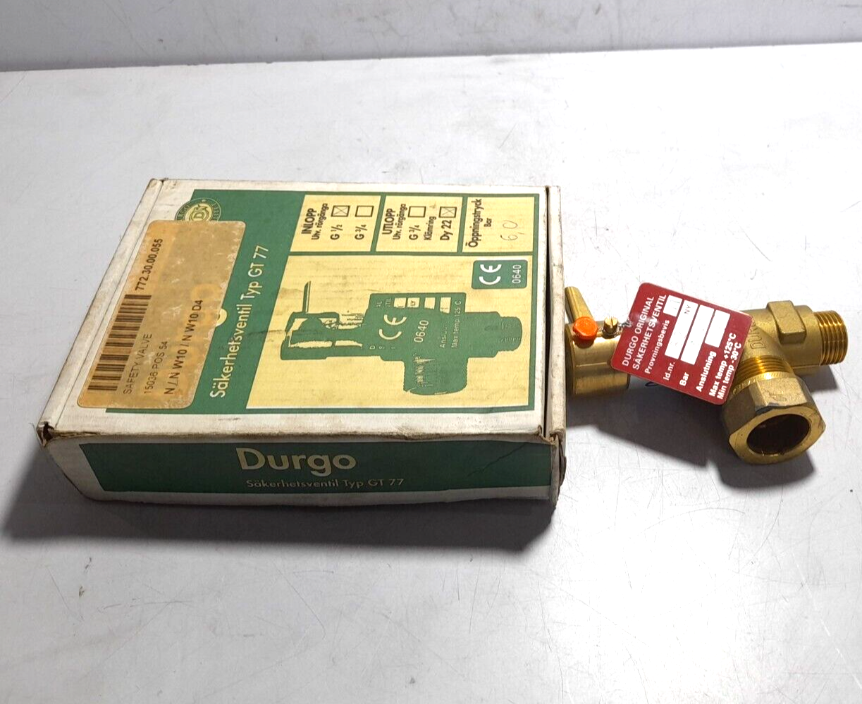 Durgo GT 77 Safety Valve 820NY 6.0 Bar – S N Marine