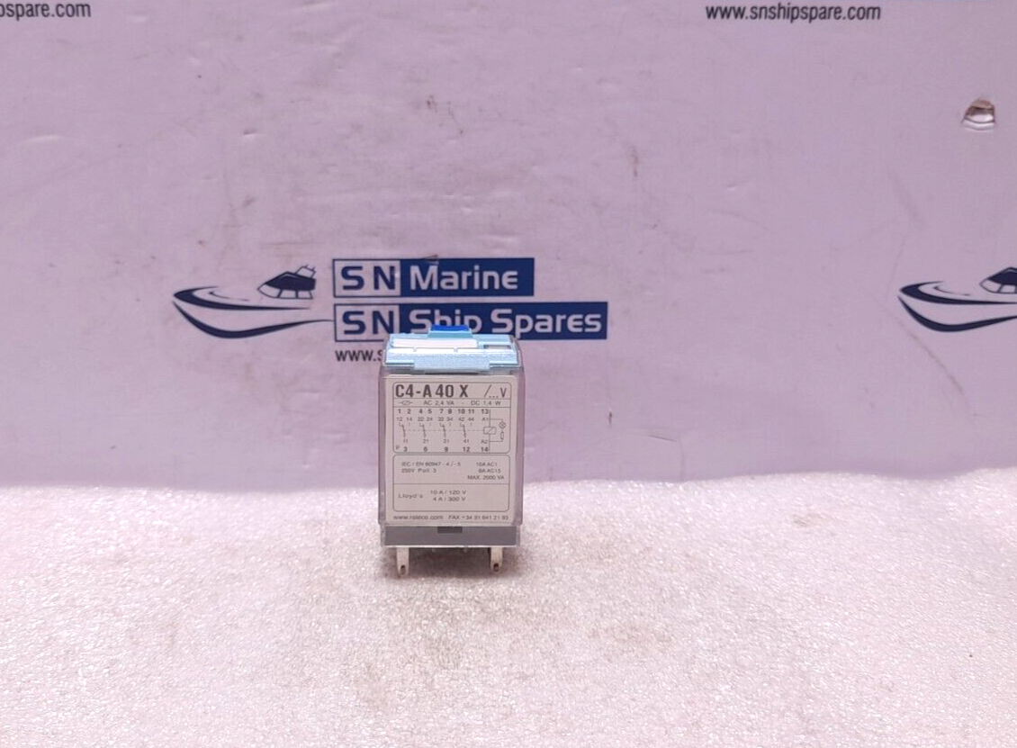 Releco C4-A40 X Series MRC Relay 24VDC Coil 4DPDT NOV 20002051 – S N Marine