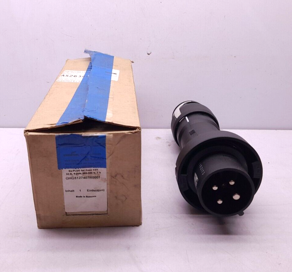 Cooper Crouse Hinds CEAG GHG5127407R0001 Ex-Plug For Zone 1/21 32A- 7H ...