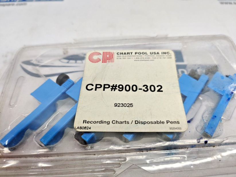 Chart Pool CPP#900-302 Chart Recording Disposable Pen (Blue) 6PCs In L ...