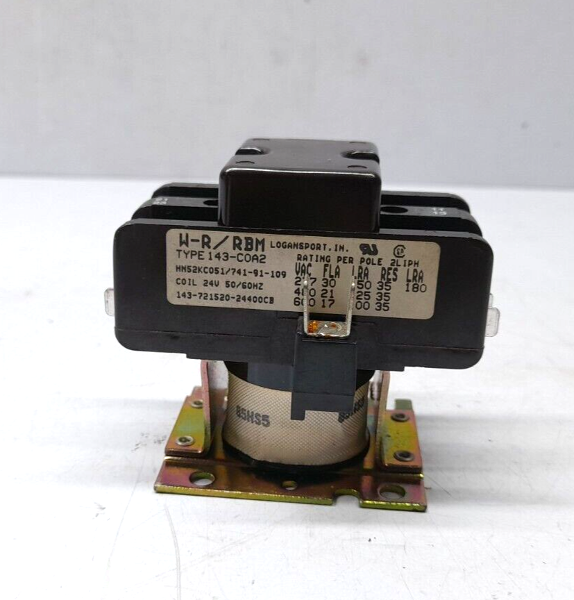 Carrier HN52KC051 Contactor Coil 24V 50/60Hz W-R/RBM 143-C0A2 741-91-1 ...