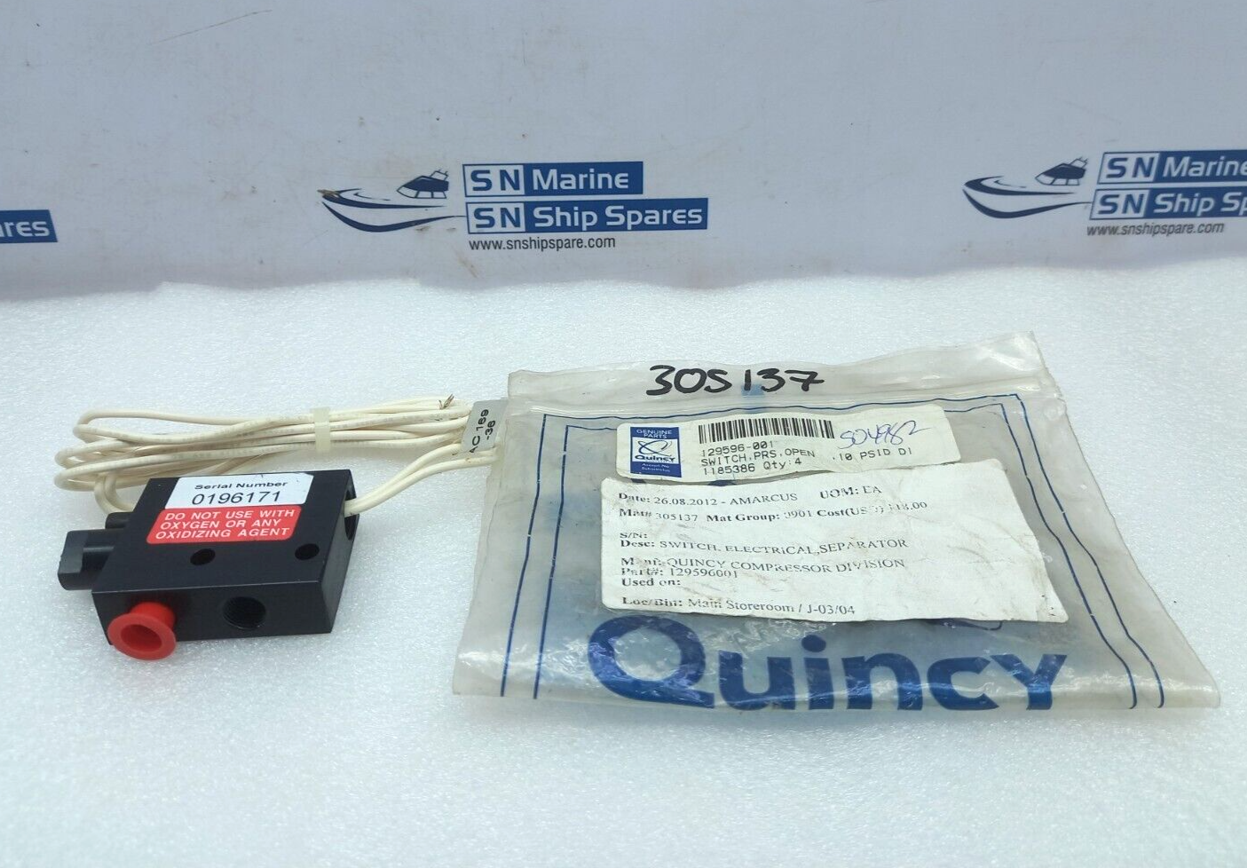Orange Research 1002-E1028 Electrical Separator Switch Quincy 129596-0 ...