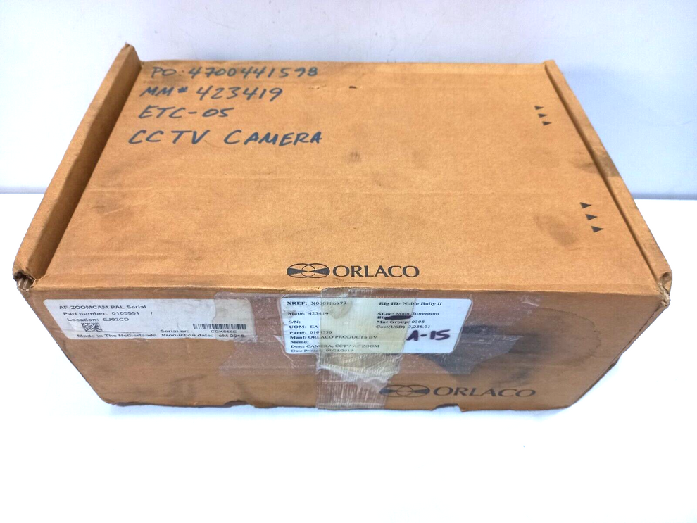 Orlaco 0103531 AF-Zoom Camera AF-ZOOMCAM PAL Serial Input 12-24VDC Pow ...