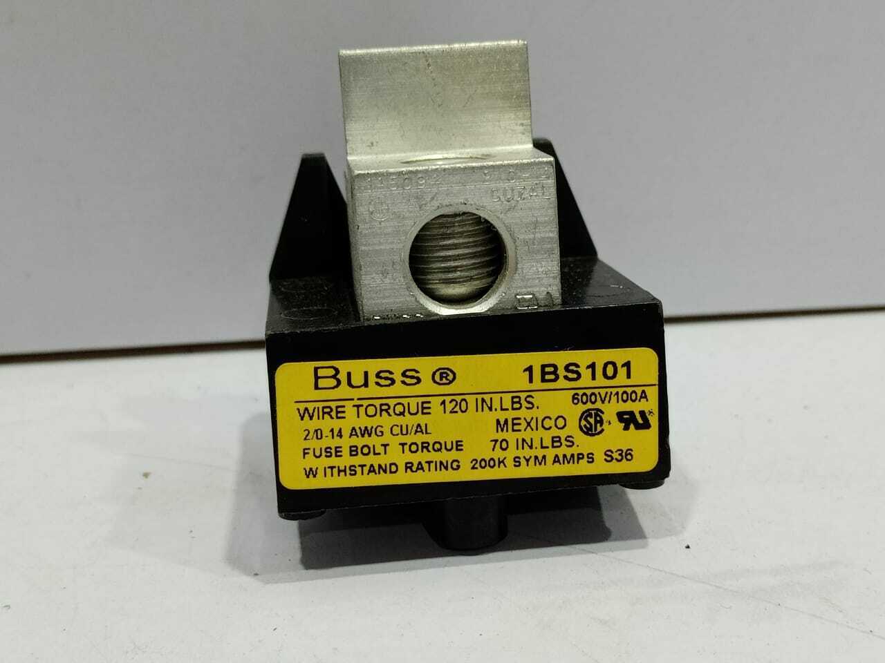 Buss 1BS101 Fuse Block 600V 100A Wire Torque 120 IN.LBS. – S N Marine