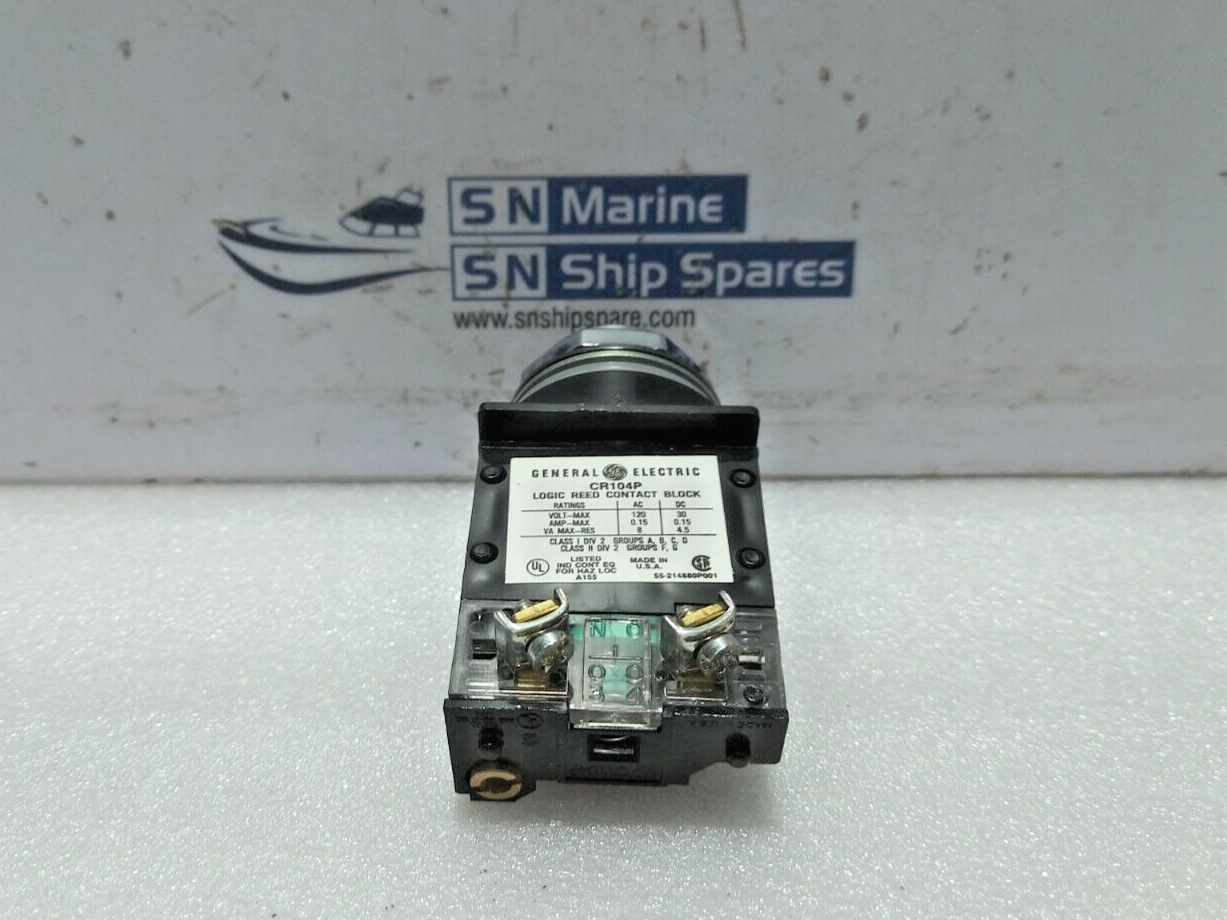General Electric CR104P Illuminated Black Push Button – S N Marine