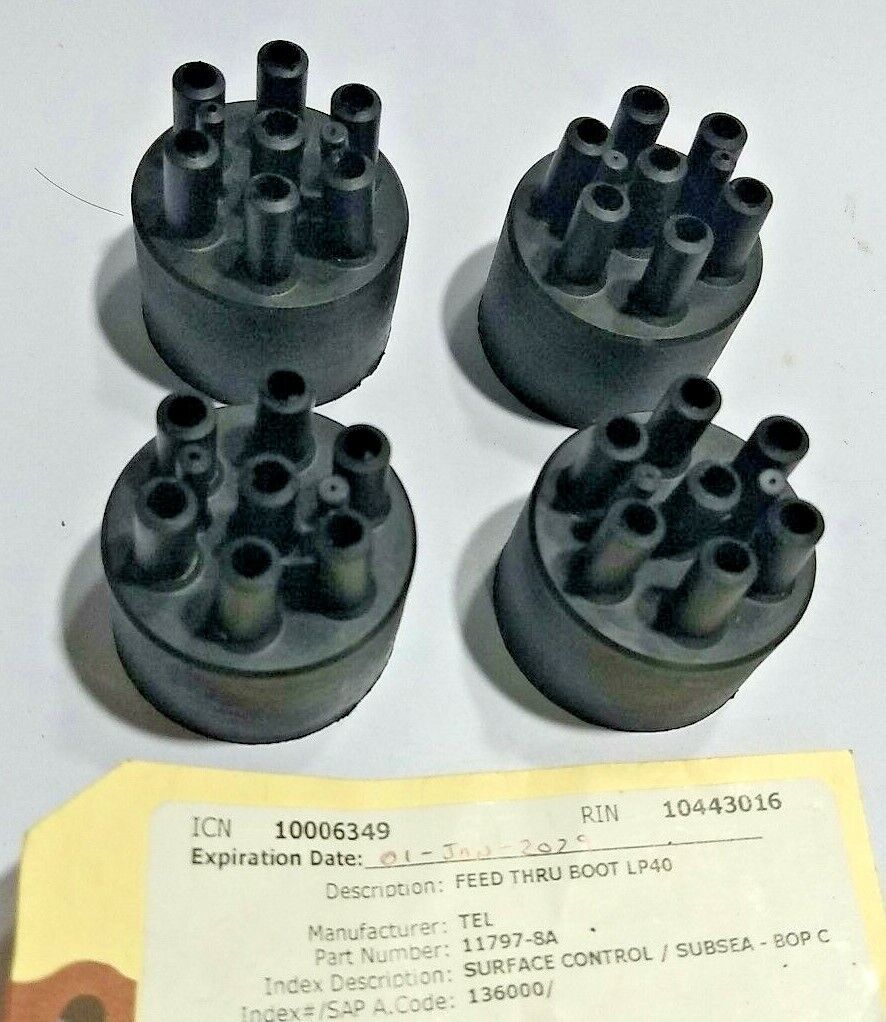Feed Thru Boot LP40 - Tel - 11797-8A - 4 Pc lot - Surface Control / BO ...