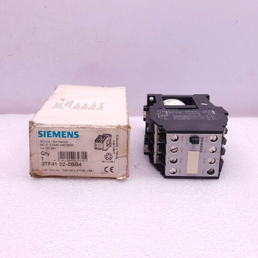 Siemens 3TF41 22-0BB4 Contactor 24VDC 3TF41220BB4 2NO+2NC – S N Marine