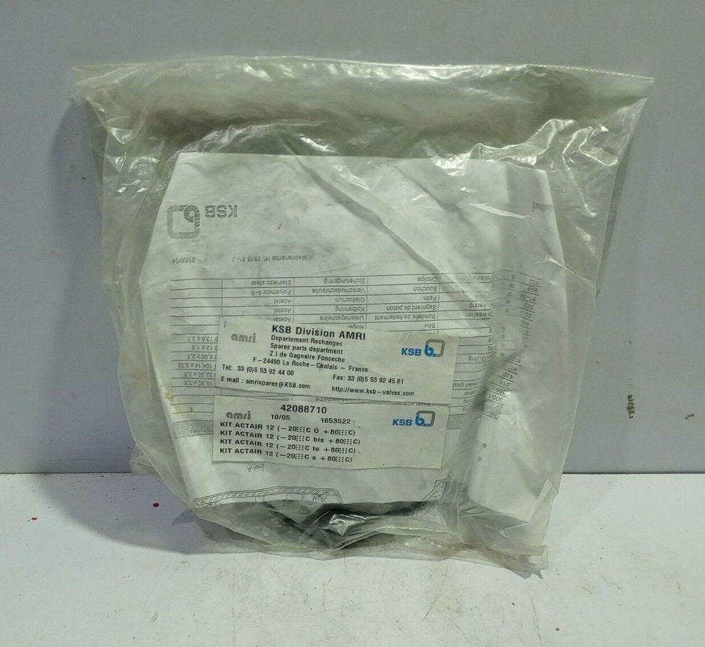 KSB Division AMRI 42088710 Kit ACTAIR 12 (-12 C to +80 C) 1653522 – S N ...