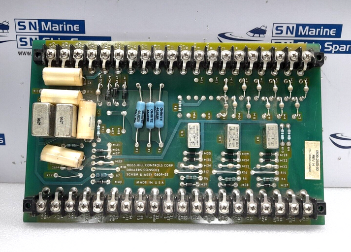 Ross Hill 0509-2500-00 Rev H PCB Drillers Console Schem & Assy 0509-25 ...