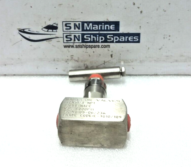 Safelok Valves IV2N-1/4 NPT Needle Valve 316SS-NACE – S N Marine