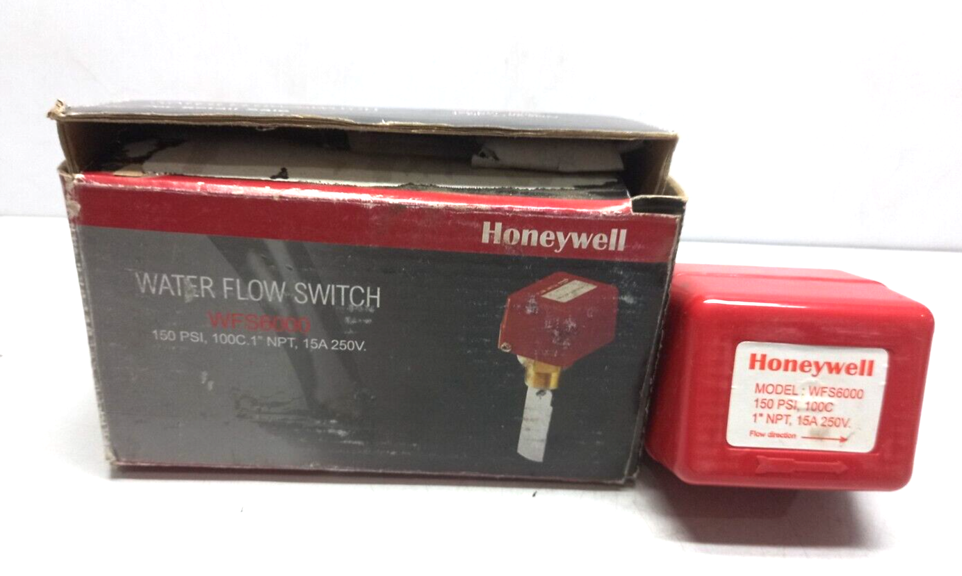Honeywell WFS6000 Water Flow Switch 150 PSI 100C 1”NPT 15A 250V – S N ...