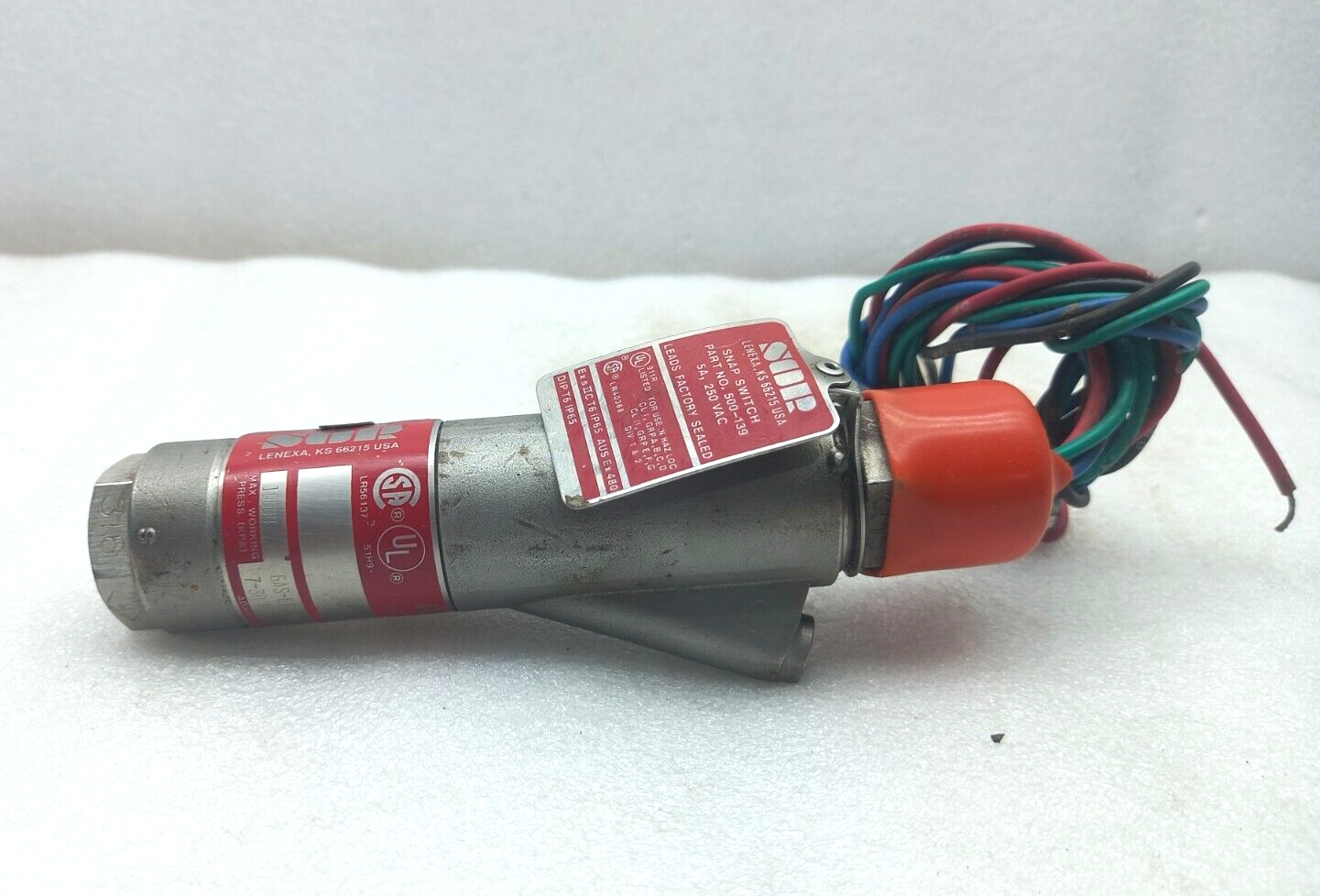 SOR 6AS-EF-U8-CLA-TPX Pressure Switch 7-30PSI – S N Marine