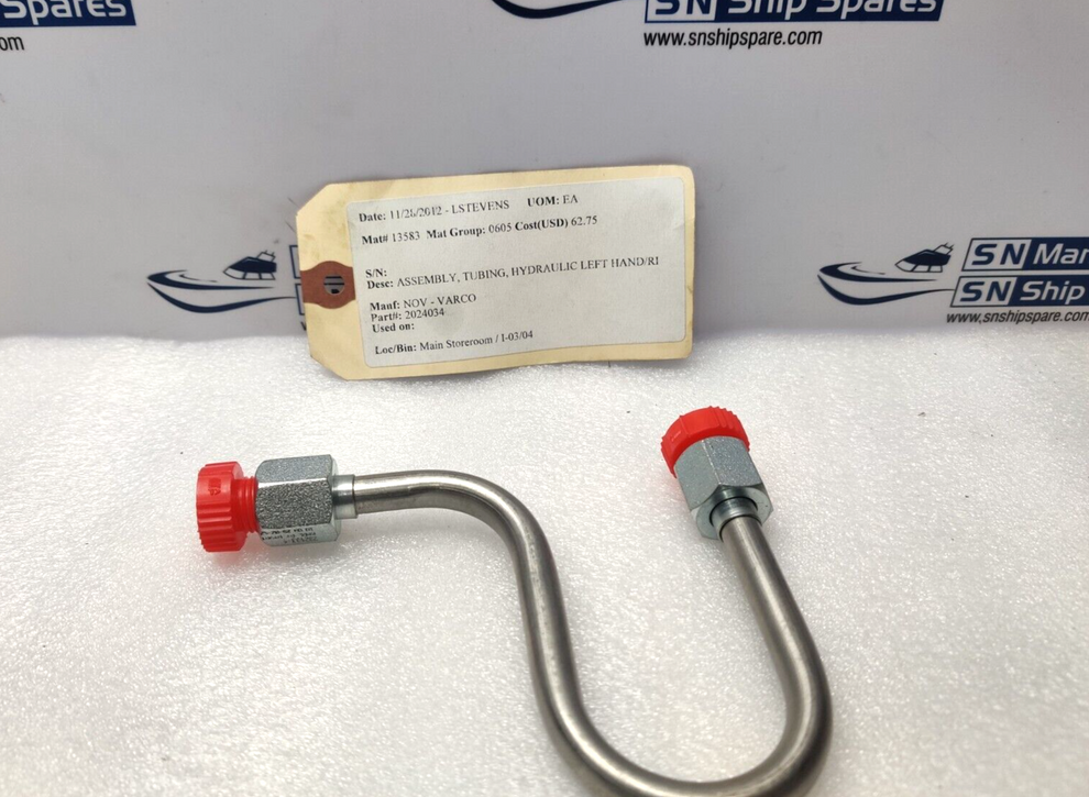 NOV 2024034 Hydraulic Left Hand Tubing Assembly – S N Marine