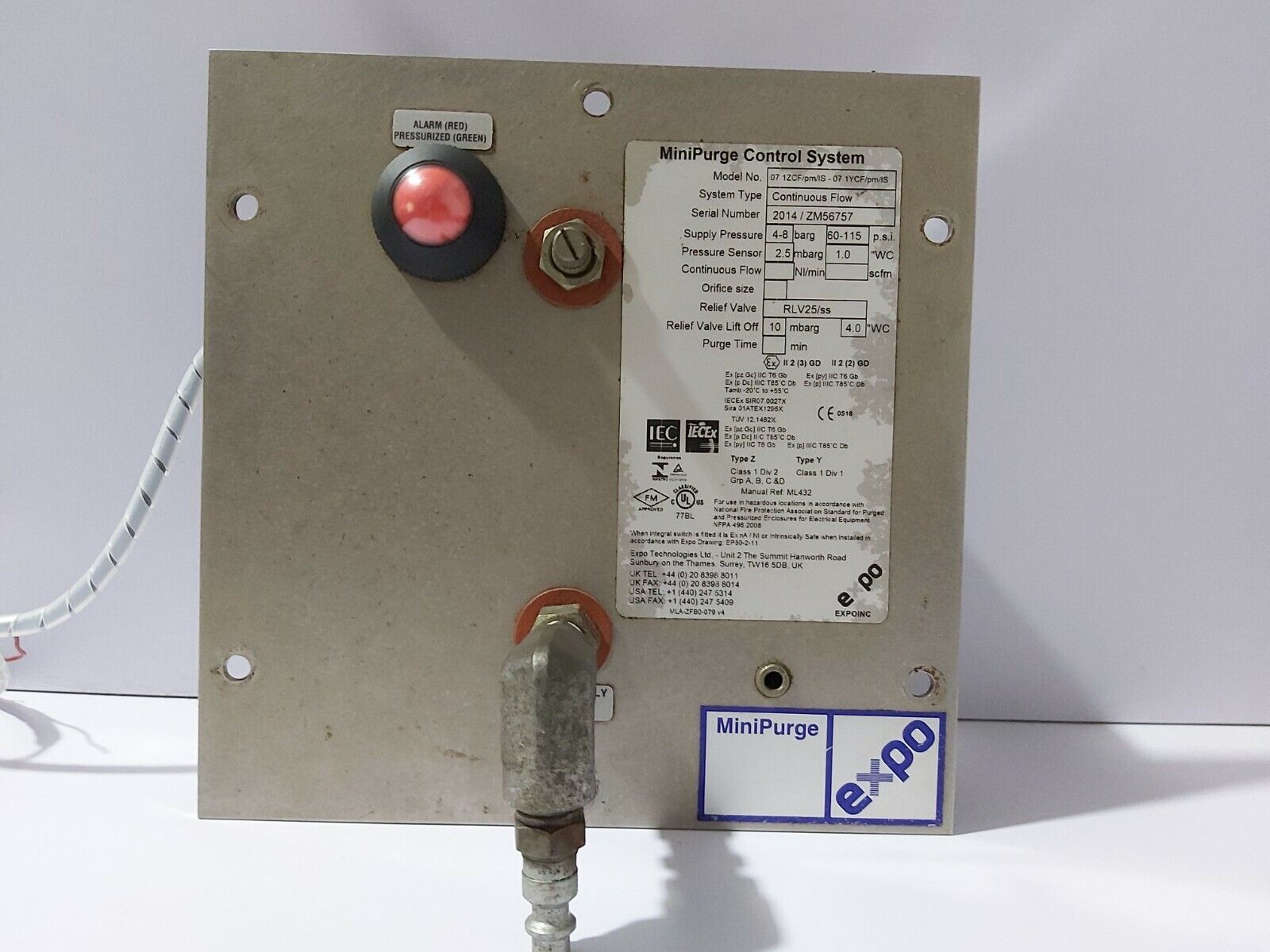 EXPO 07 1ZCF/PM/IS-07 1YCF/PM/IS MINI PURGE CONTROL SYSTEM – S N Marine